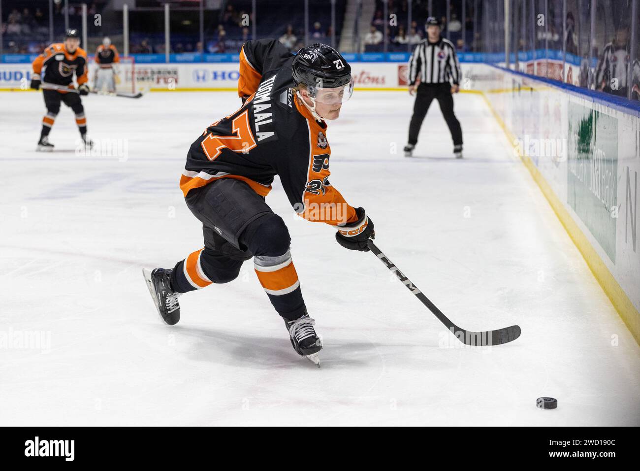 January 17th, 2024: Lehigh Valley Phantoms forward Samu Tuomaala (27 ...