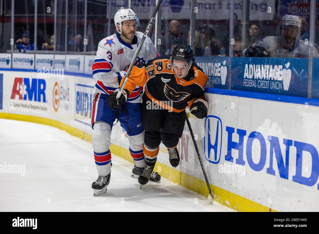 January 17th, 2024: Lehigh Valley Phantoms forward Jon-Randall Avon (16 ...