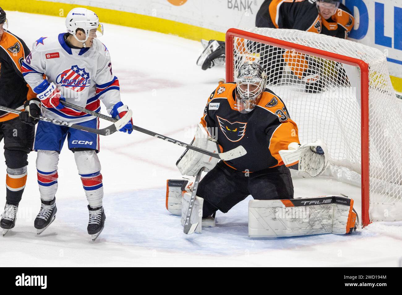 January 17th, 2024: Lehigh Valley Phantoms goaltender Felix Sandstrom ...