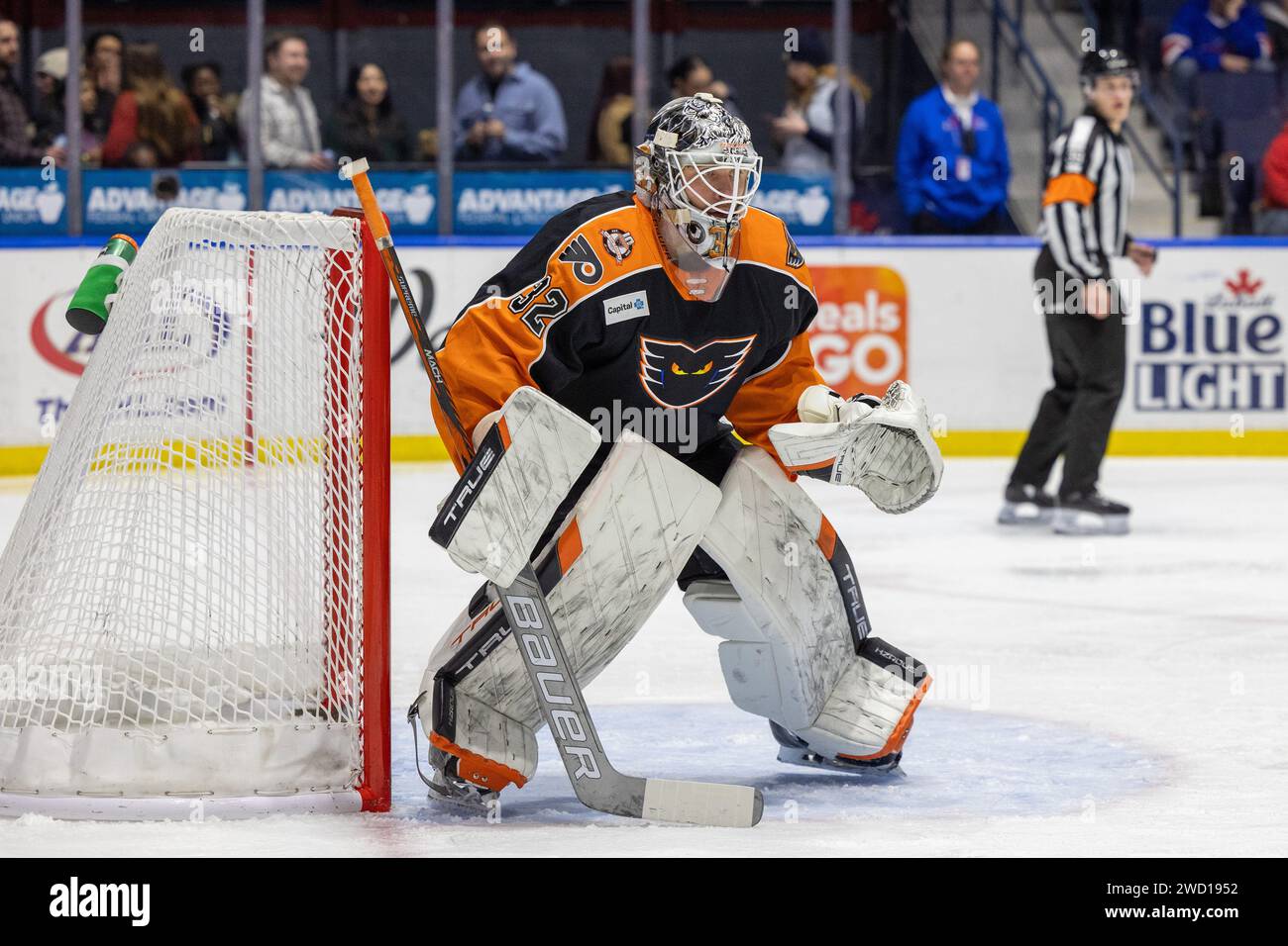 January 17th, 2024: Lehigh Valley Phantoms goaltender Felix Sandstrom ...