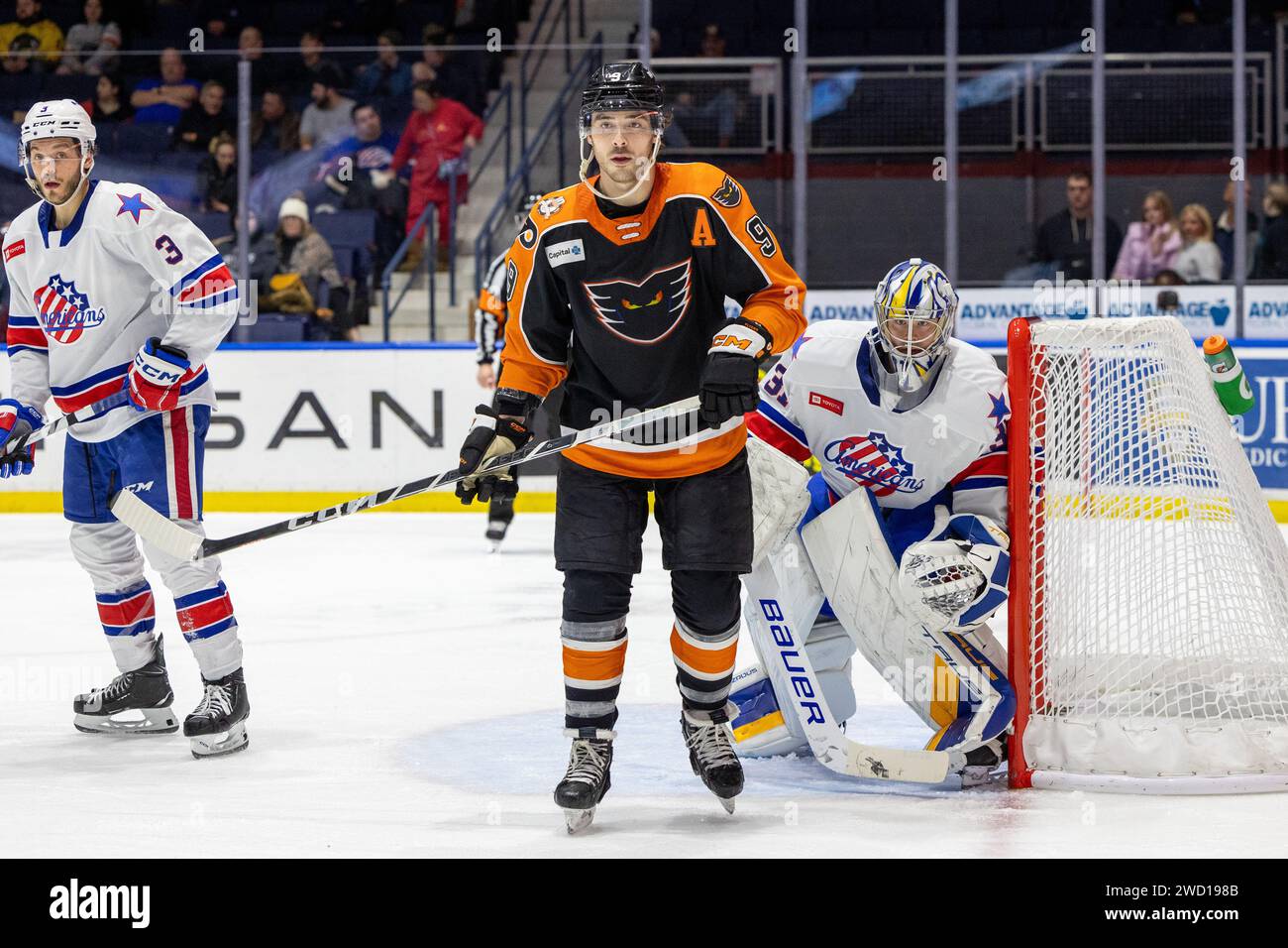 January 17th, 2024: Lehigh Valley Phantoms forward Tanner Laczynski (9 ...