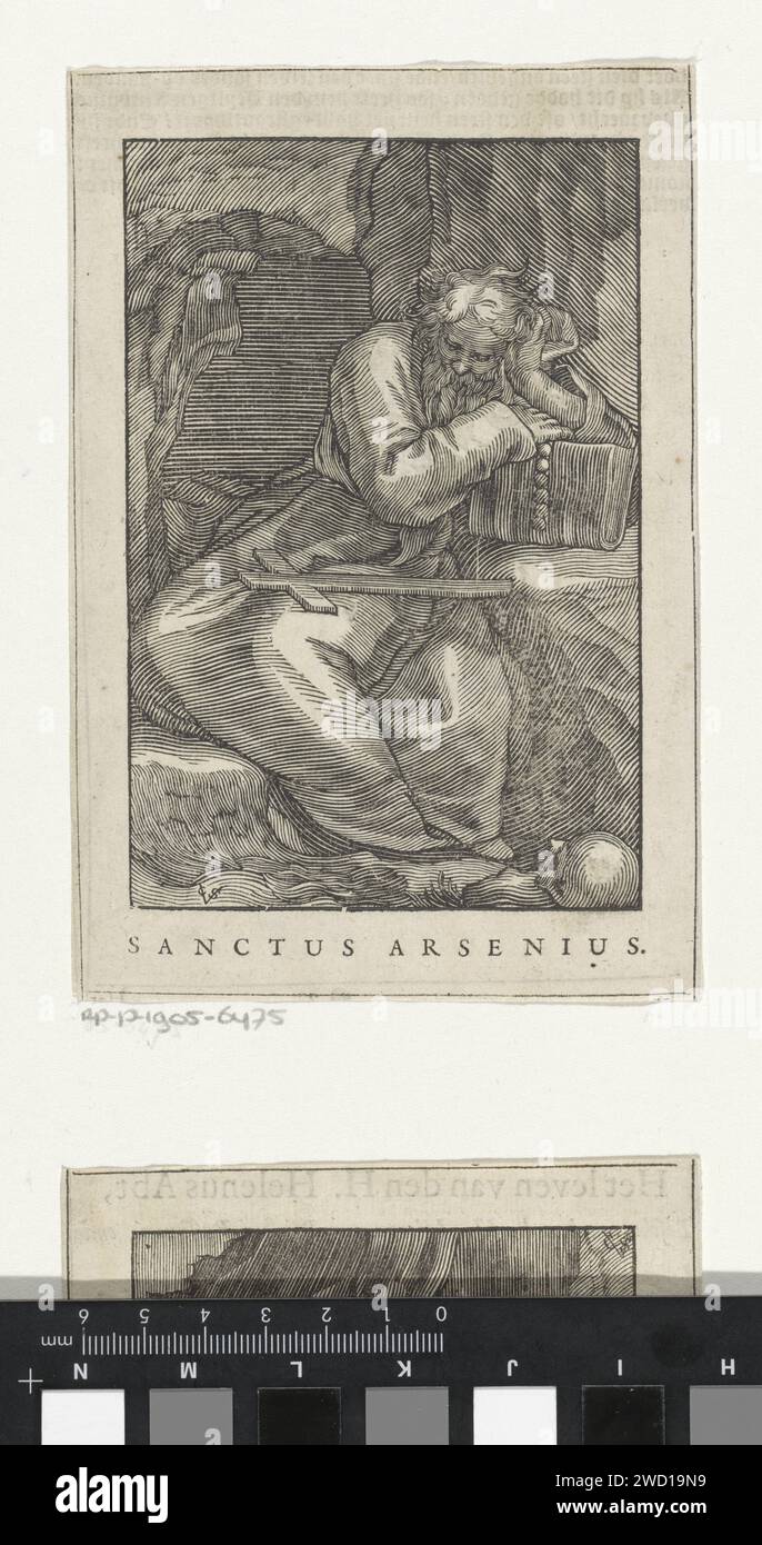 Saint Arsenius the Great as a recluse, Christoffel van Sichem (II ...
