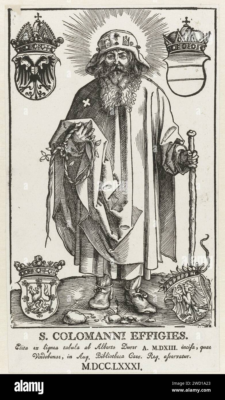 Heilige Koloman, Hans Springinklee (attributed to), 1781 print Johann ...