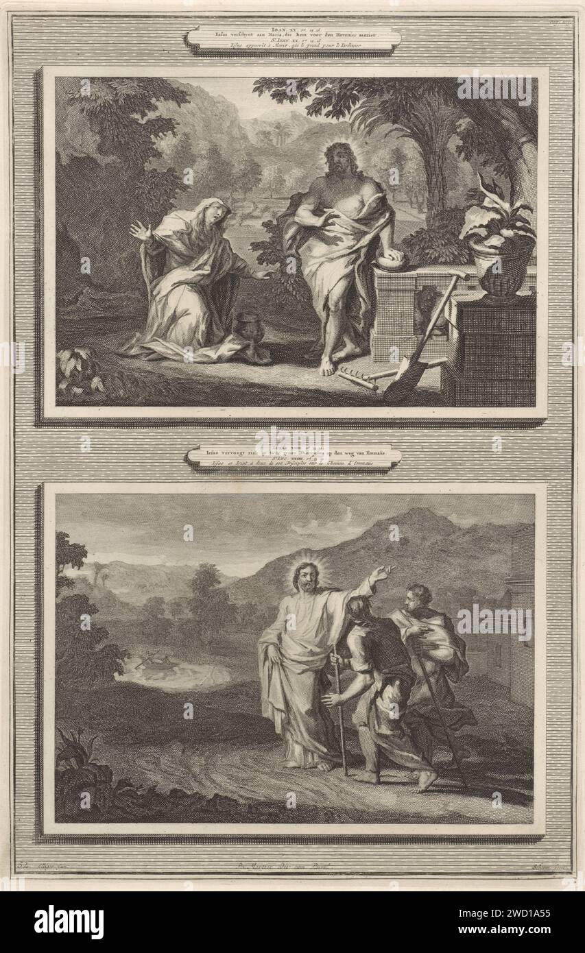Christ appears to Maria Magdalena and the Emmausgoers, Laurens screen, After Ottmar Elliger (II ...