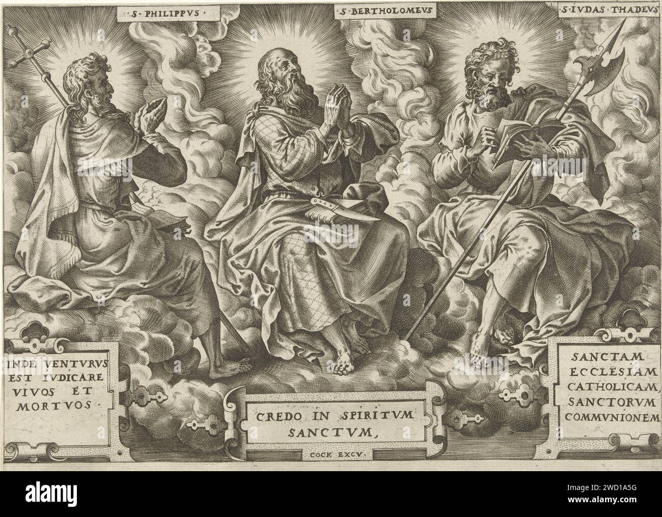 Three Apostles Filippus, Bartolomeus and Judas Taddeüs, Pieter van der ...