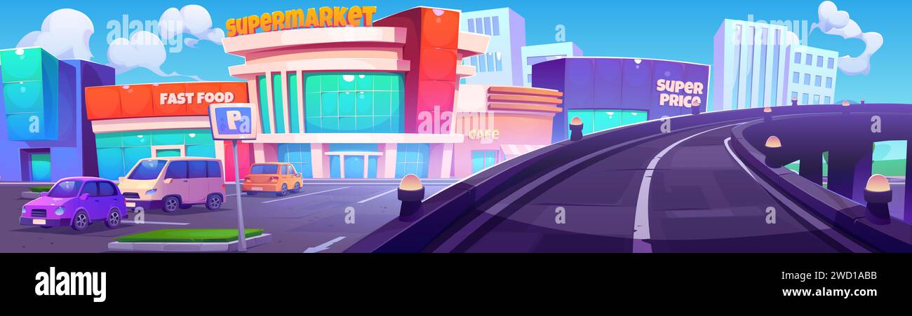 Entertainment center city Stock Vector Images - Alamy