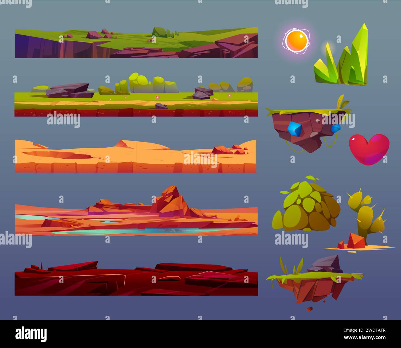 Cliff cracks Stock Vector Images - Alamy