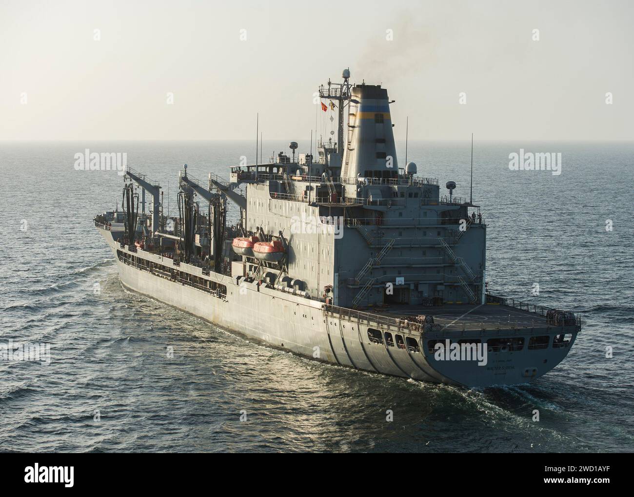 Fleet replenishment oiler USNS Walter S. Diehl transits the Arabian Sea ...