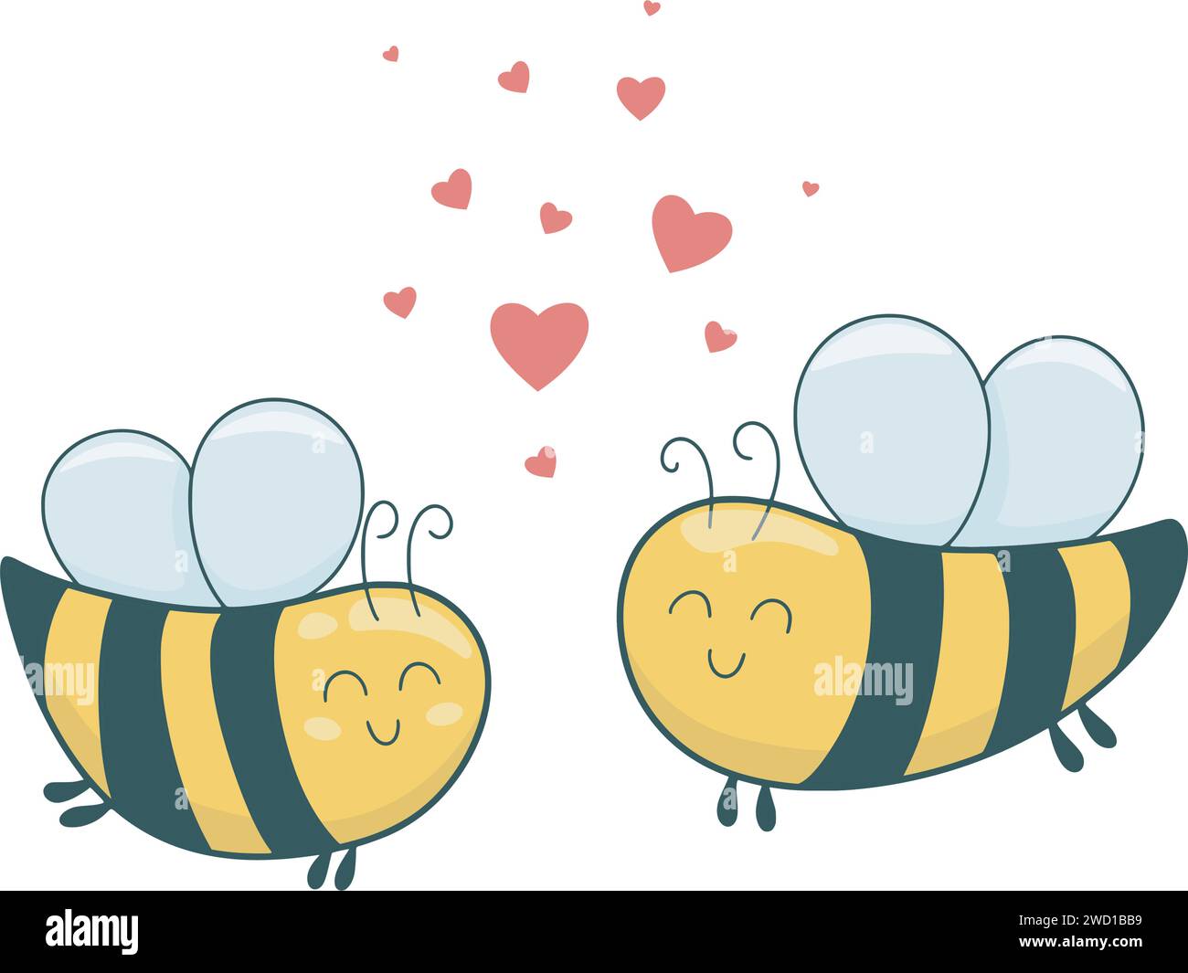 Buzzing bumblebee Stock Vector Images - Alamy