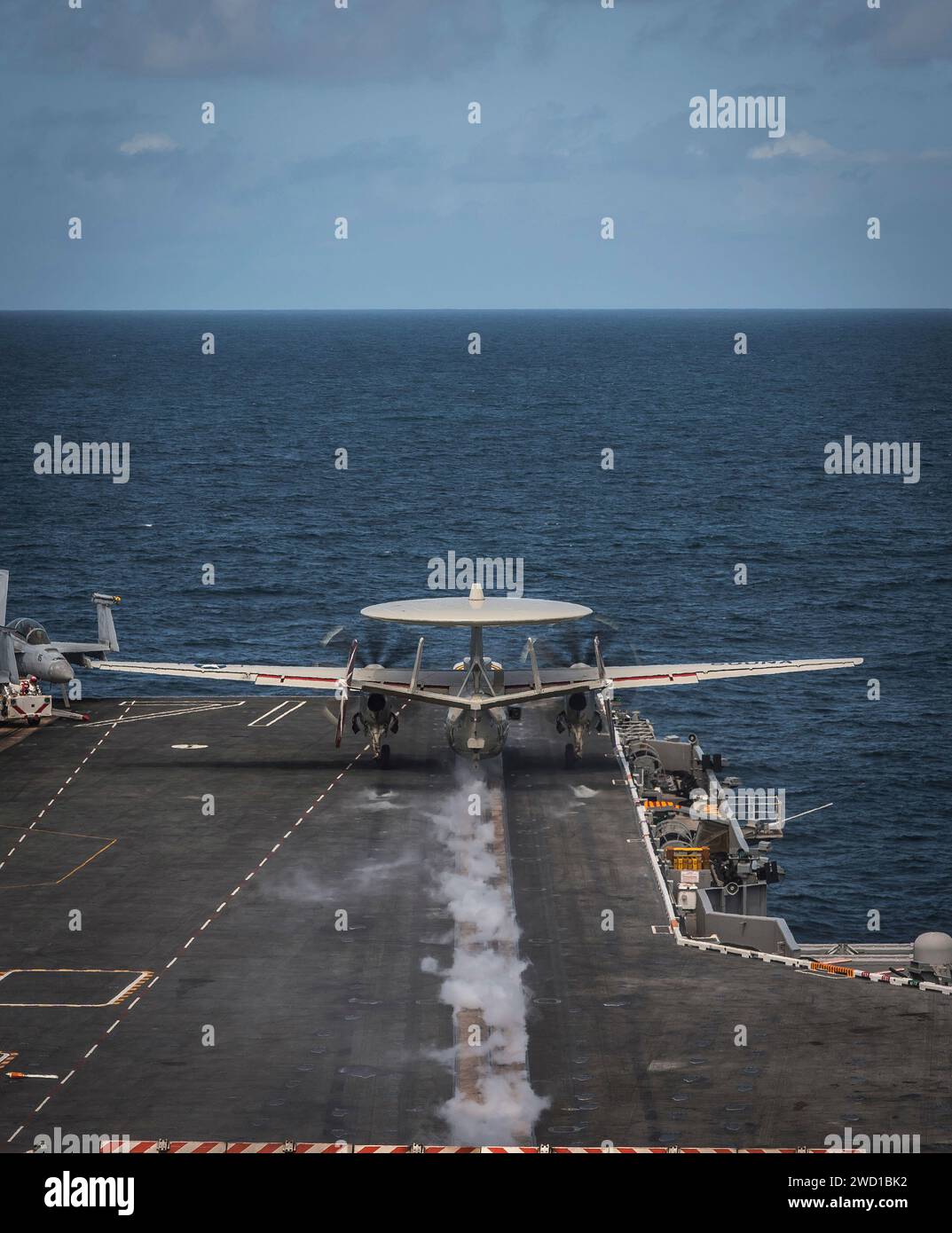 Airplane taking off from uss theodore hi-res stock photography and images - Alamy