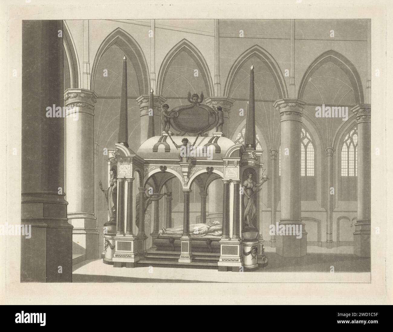 Praalgraf of Prince William I van Oranje, Johannes Cornelis Zürcher ...