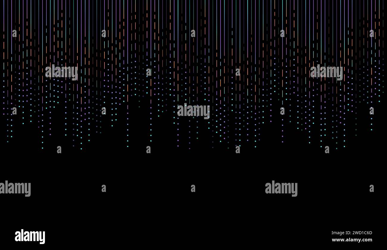 Blue violet dotted lines abstract tech background. Vector graphic ...