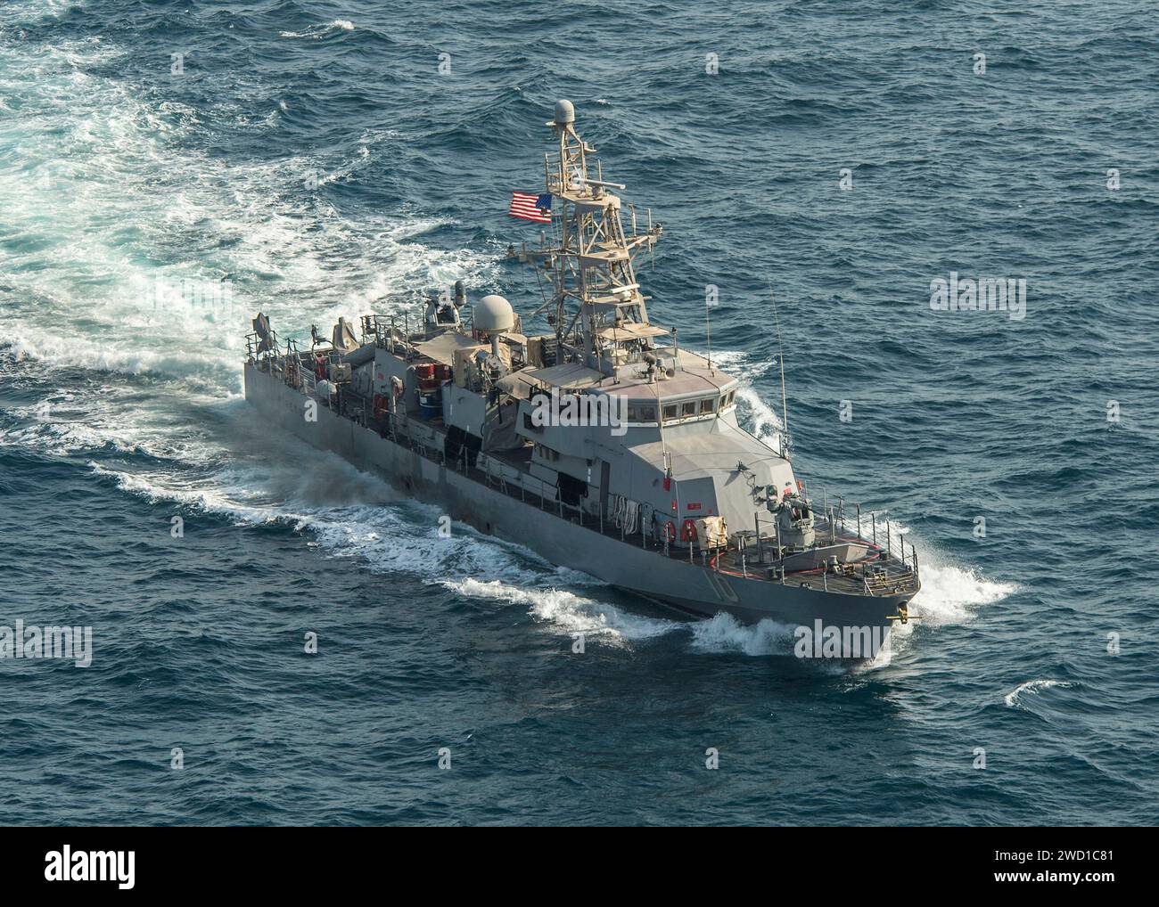 The Coastal Patrol Ship USS Firebolt transits the Arabian Gulf Stock ...
