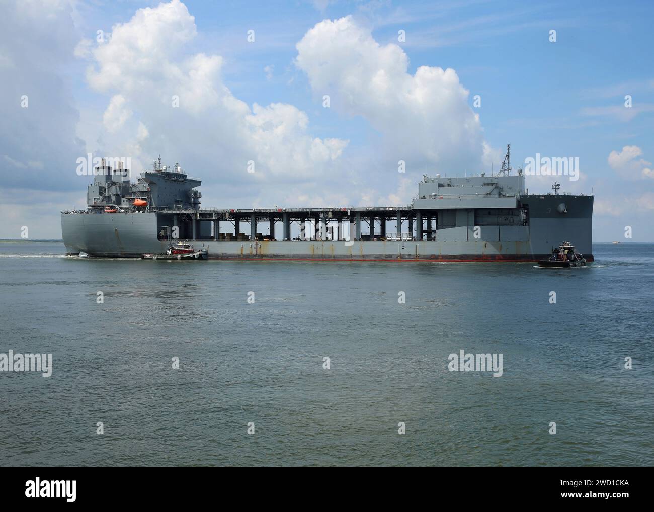 USNS Lewis B. Puller departs Naval Station Norfolk for its first ...