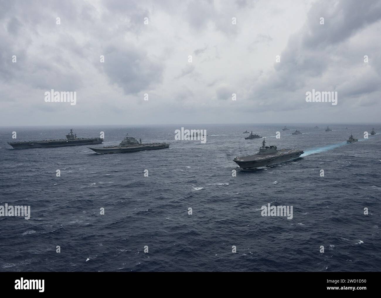 Ships from the Indian Navy, Japan Maritime Self-Defense Force and the U ...