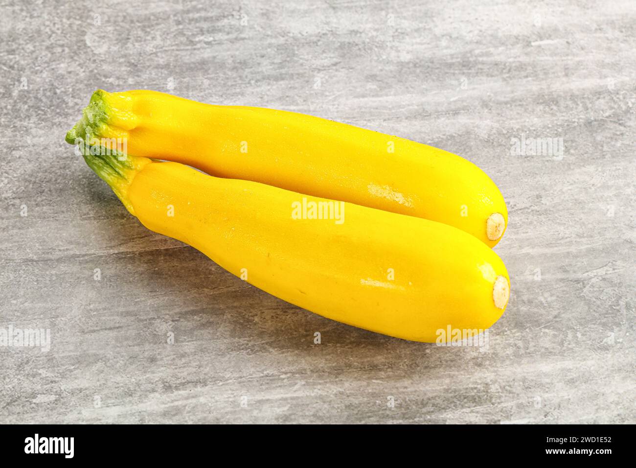 Two Yellow young zucchini for cooking Stock Photo - Alamy