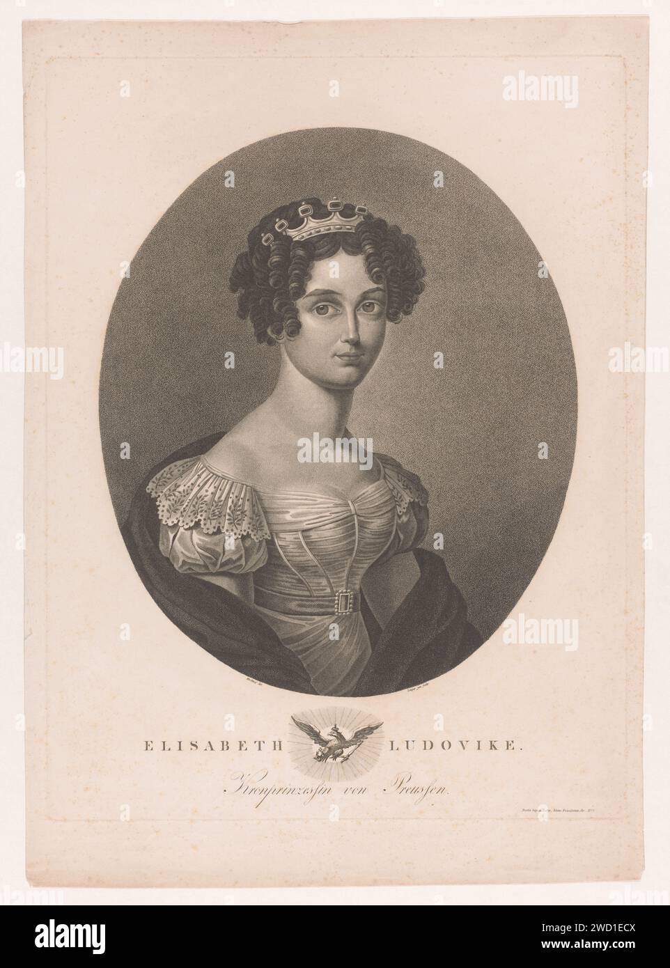 Portrait of Elisabeth Ludovika, Queen of Prussia, Friedrich Wilhelm ...