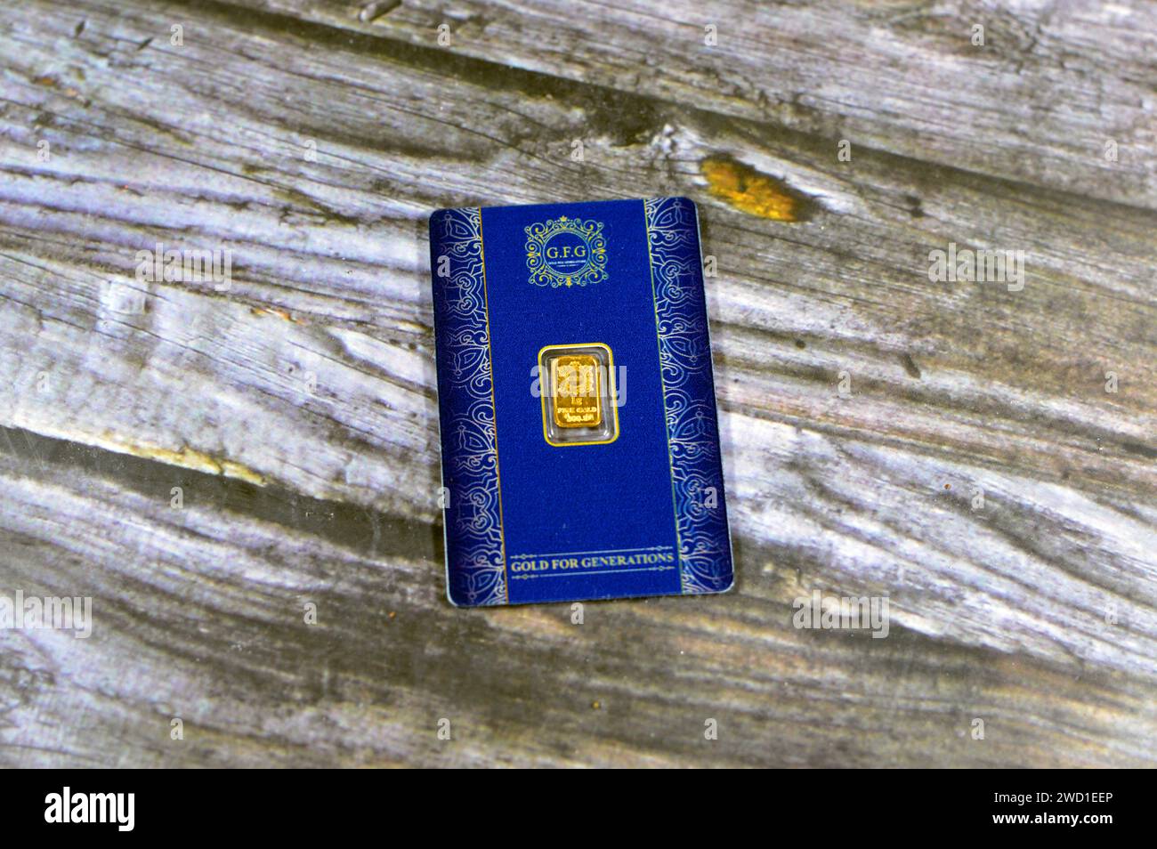 Cairo, Egypt, January 15 2024: GFG gold for generations 24 Karate pure ...