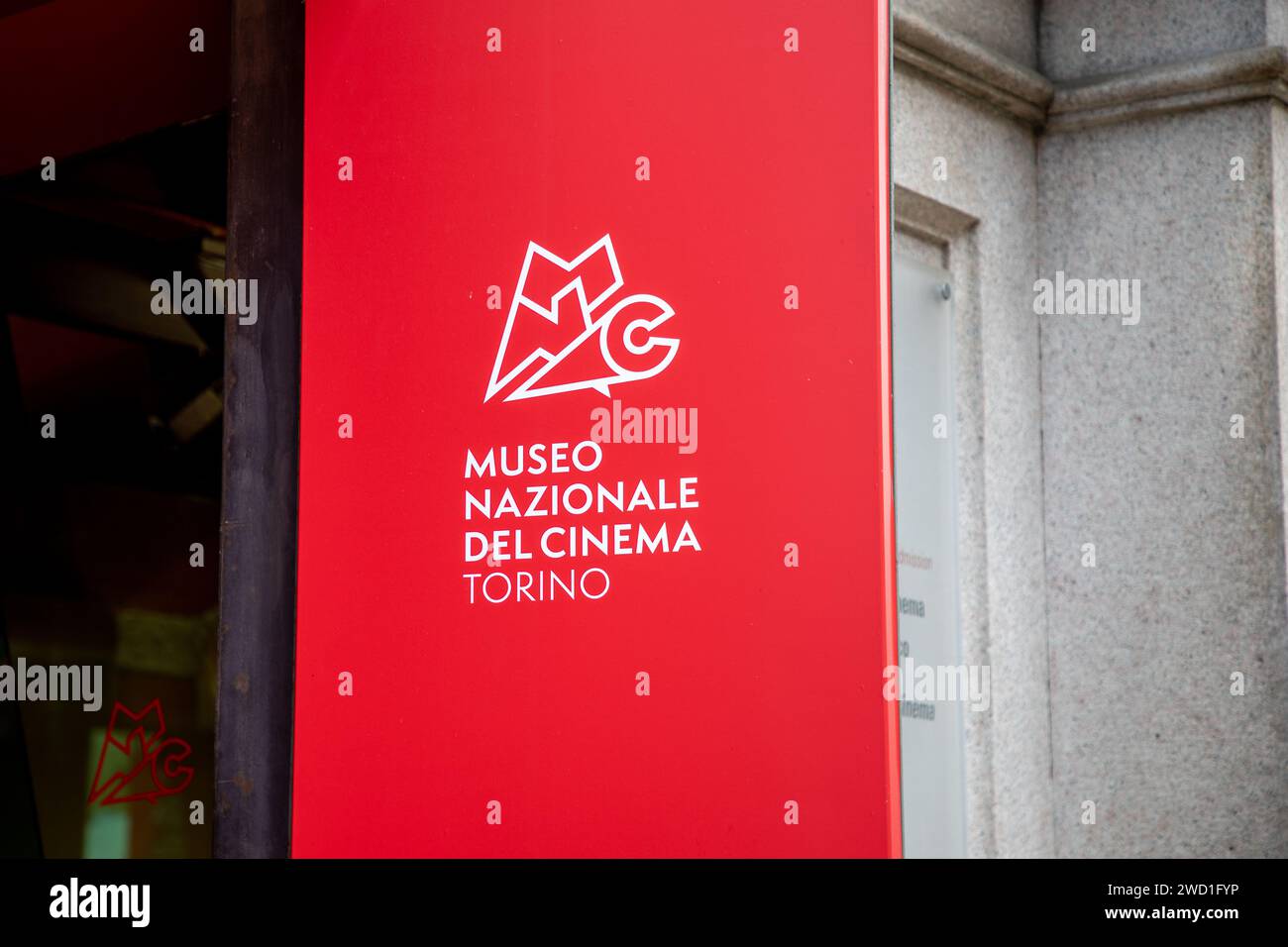 Turin , Italy - 01 12 2024 : Museo Nazionale del Cinema turin entrance ...