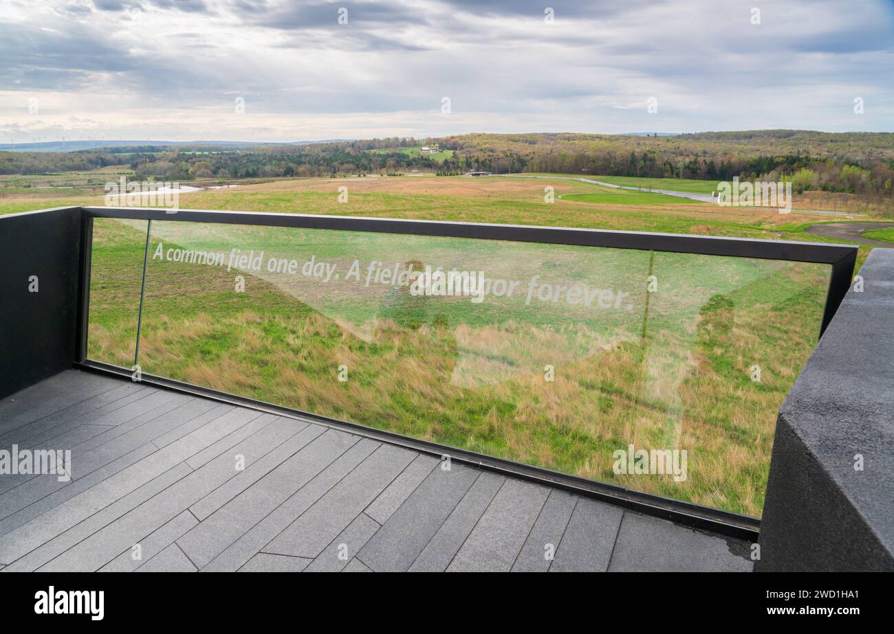 The Flight 93 National Memorial, Memorial park in Pennsylvania, 9/11 ...