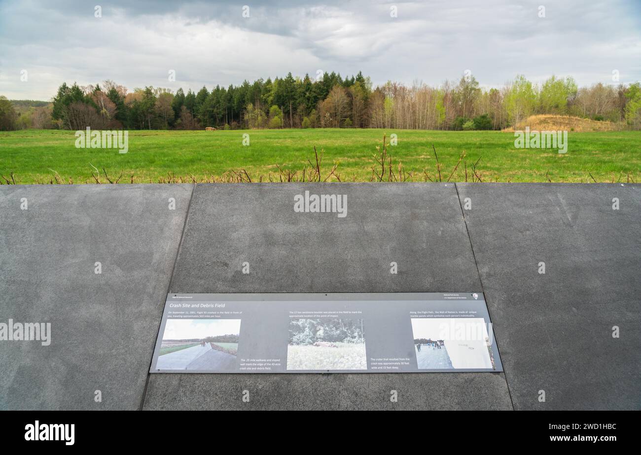 The Flight 93 National Memorial, Memorial park in Pennsylvania, 9/11 ...