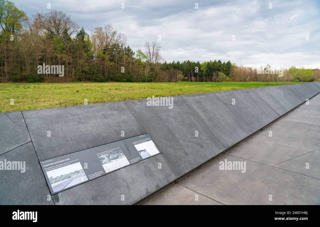 The Flight 93 National Memorial, Memorial park in Pennsylvania, 9/11 ...