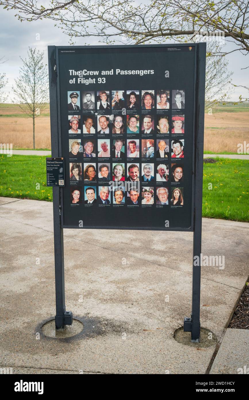 The Flight 93 National Memorial, Memorial park in Pennsylvania, 9/11 ...