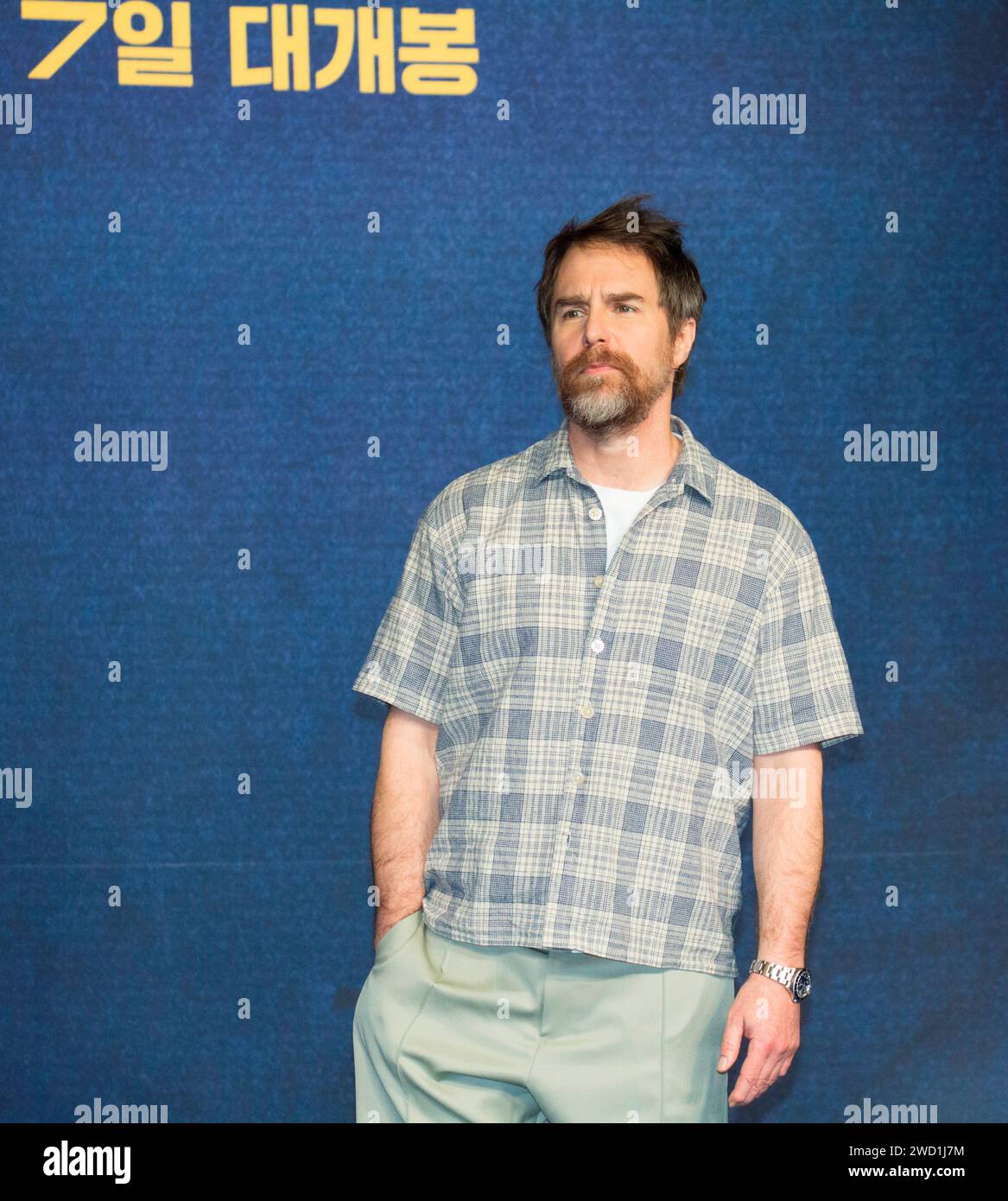 Sam Rockwell, Jan 18, 2024 : Hollywood actor Sam Rockwell poses during ...