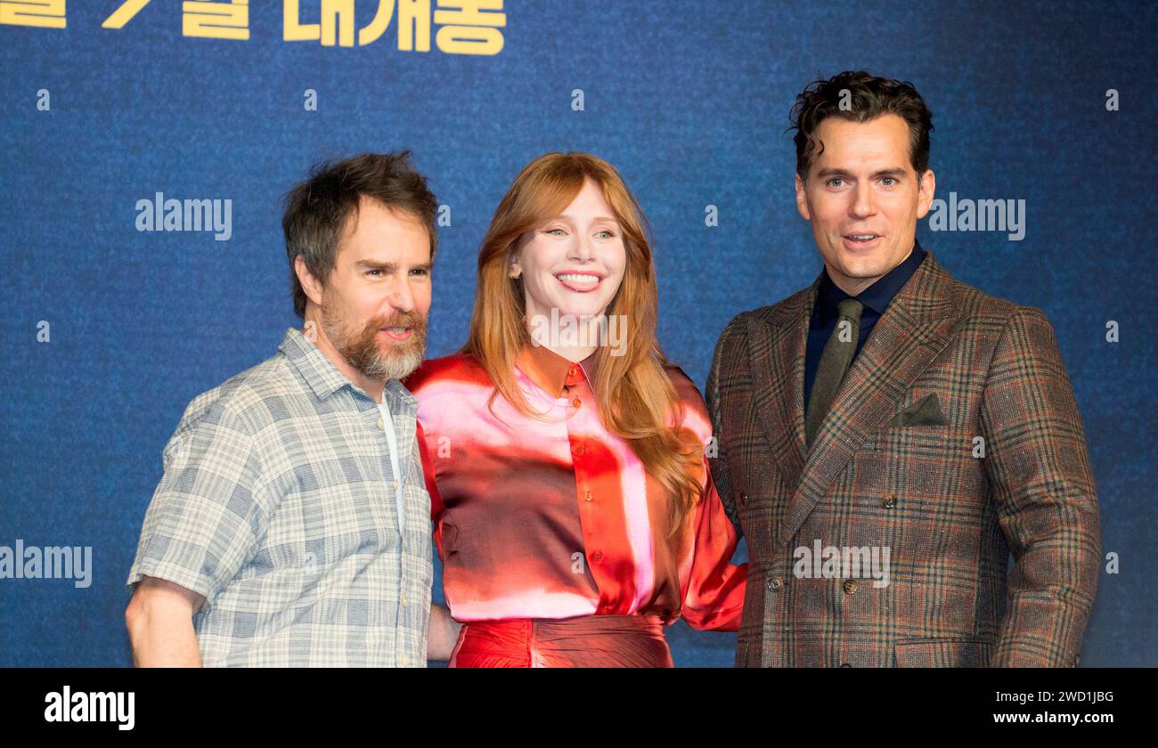 Sam Rockwell, Bryce Dallas Howard and Henry Cavill, Jan 18, 2024 : (L-R ...