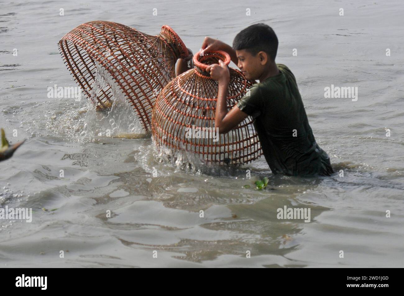 Bangladeshi villagers fishing hi-res stock photography and images - Alamy