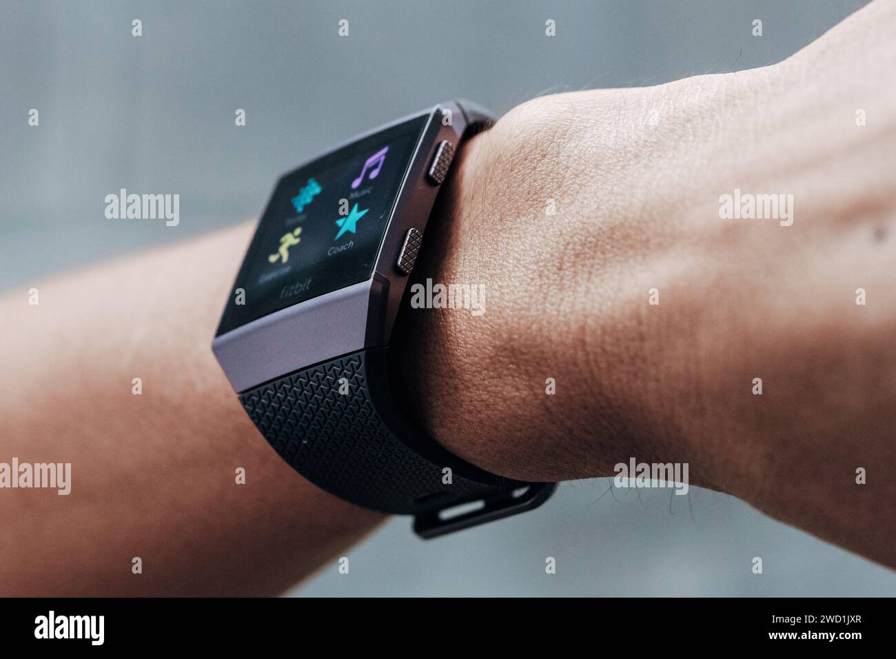 HCMC, VN - Jan 2024. Fibit Ionic Smartwatch Stock Photo - Alamy