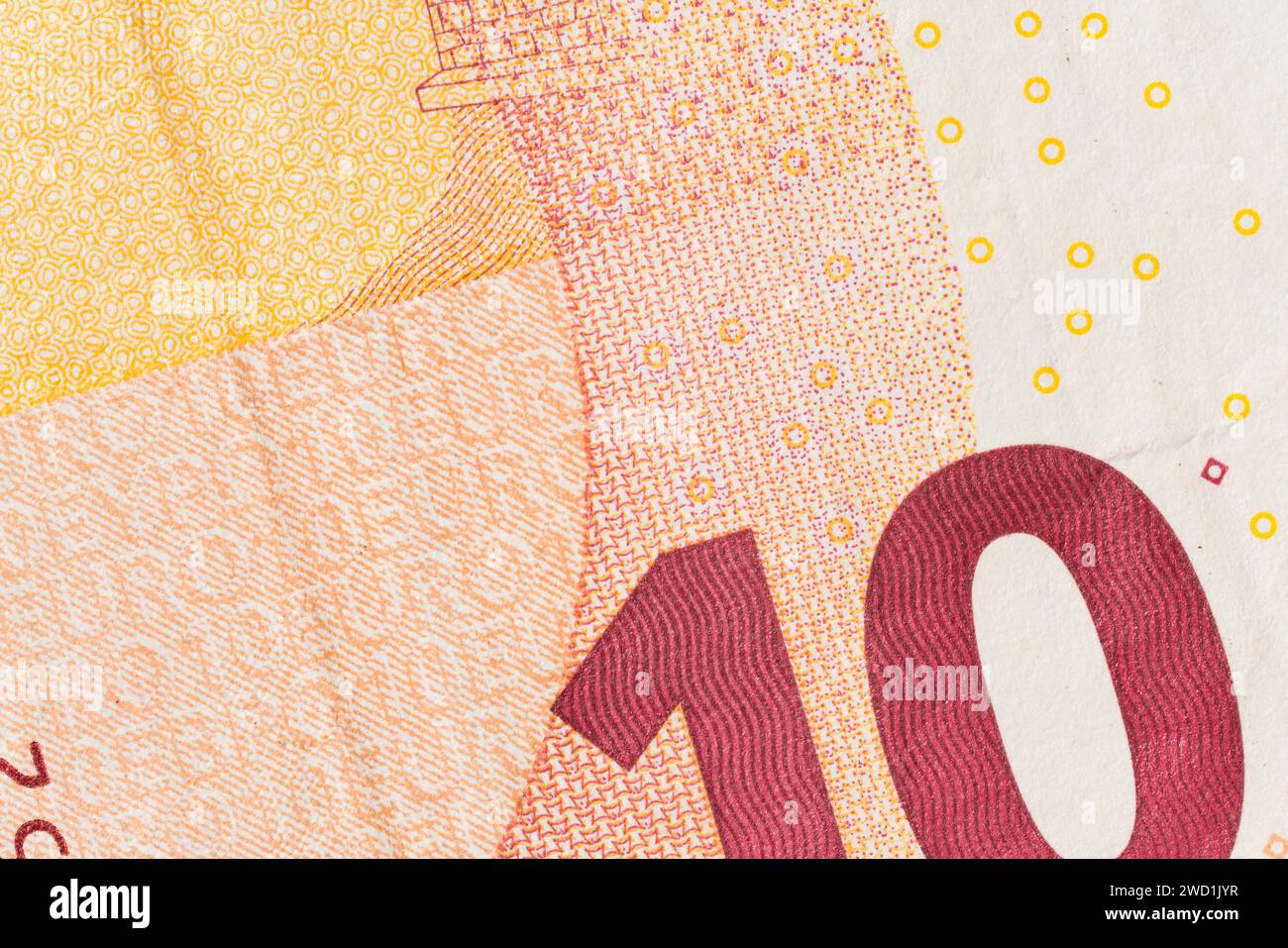 Ten Euro banknote fragment closeup Stock Photo - Alamy