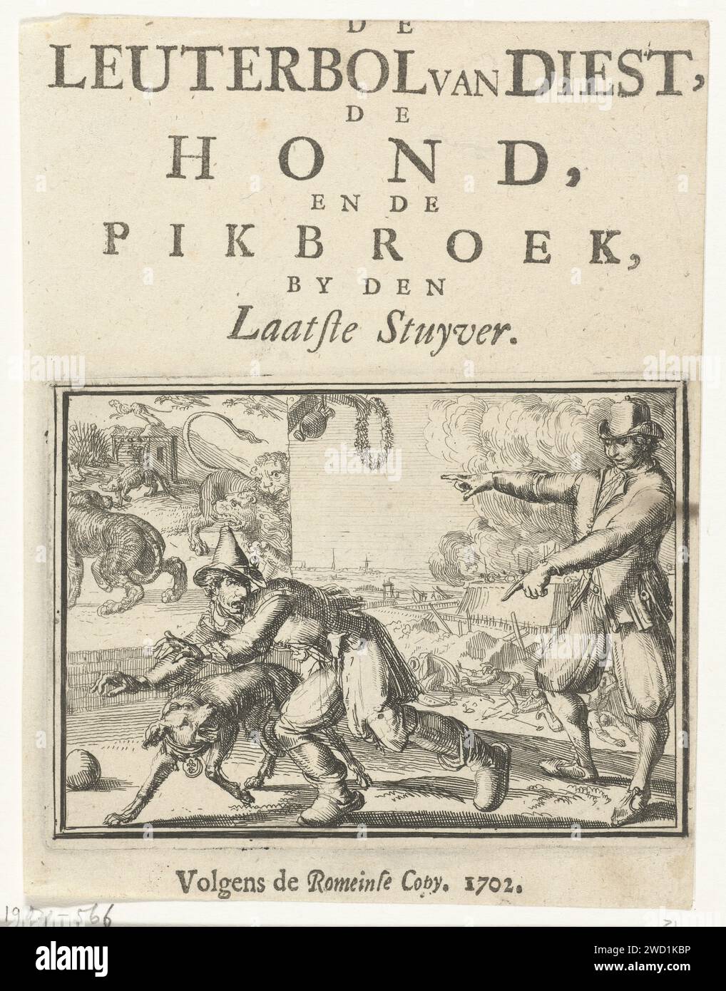 Title sheet for the pamphlet: The Leuterbol van Diest, the dog and the ...