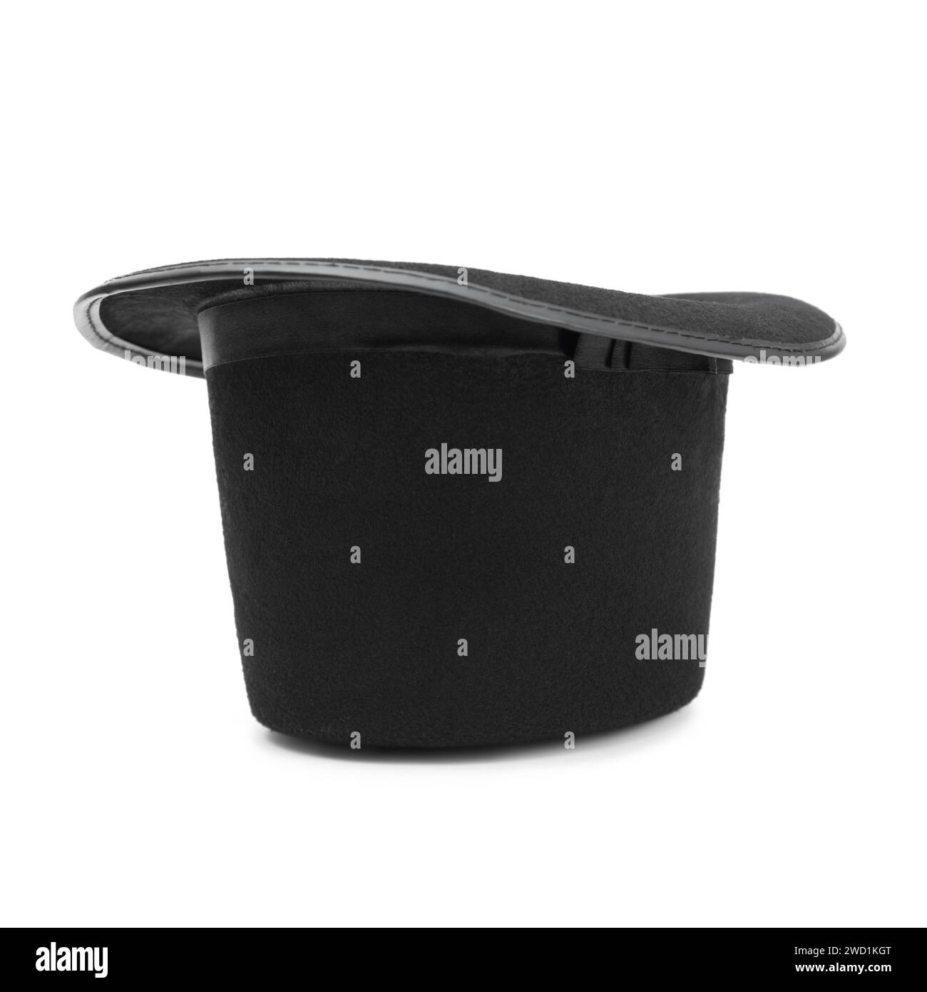 One magician top hat isolated on white Stock Photo - Alamy