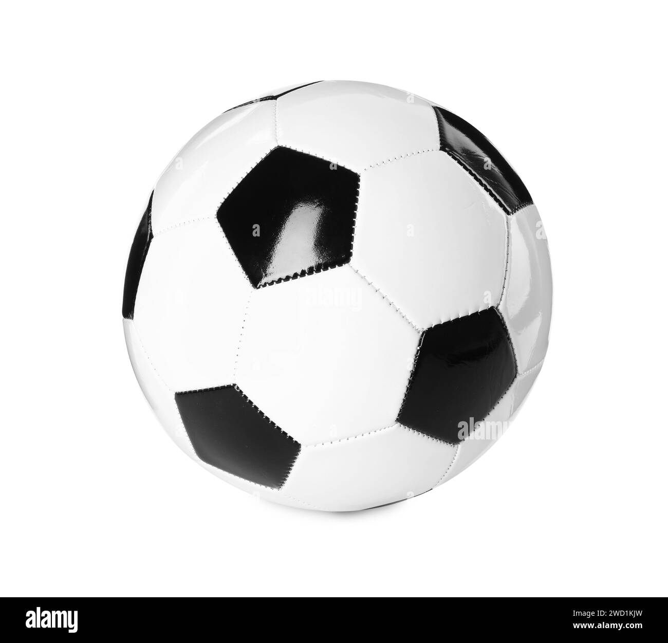 One soccer ball isolated on white. Sport equipment Stock Photo - Alamy