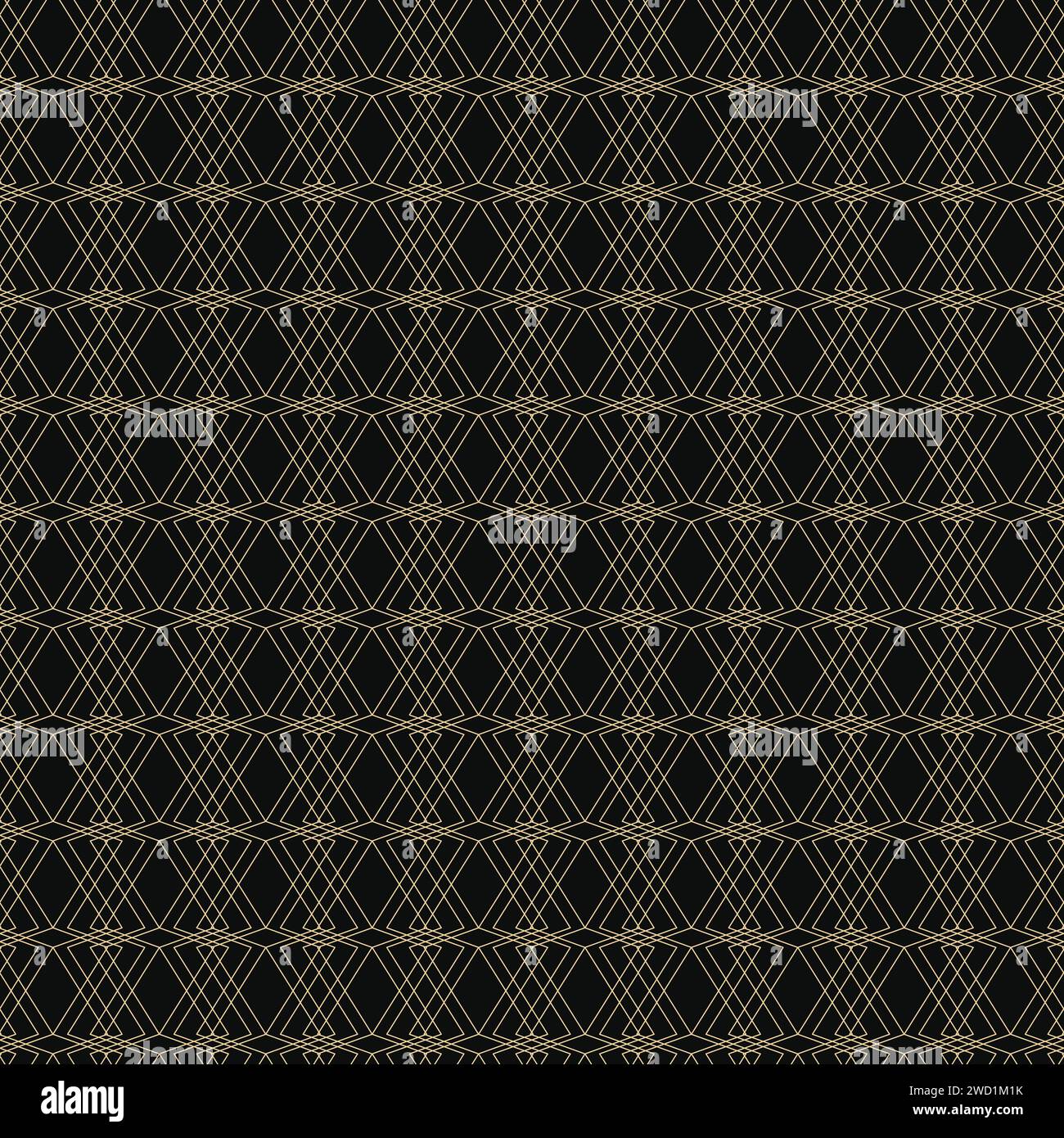 Black and gold luxury geometric seamless pattern. Modern vector texture ...