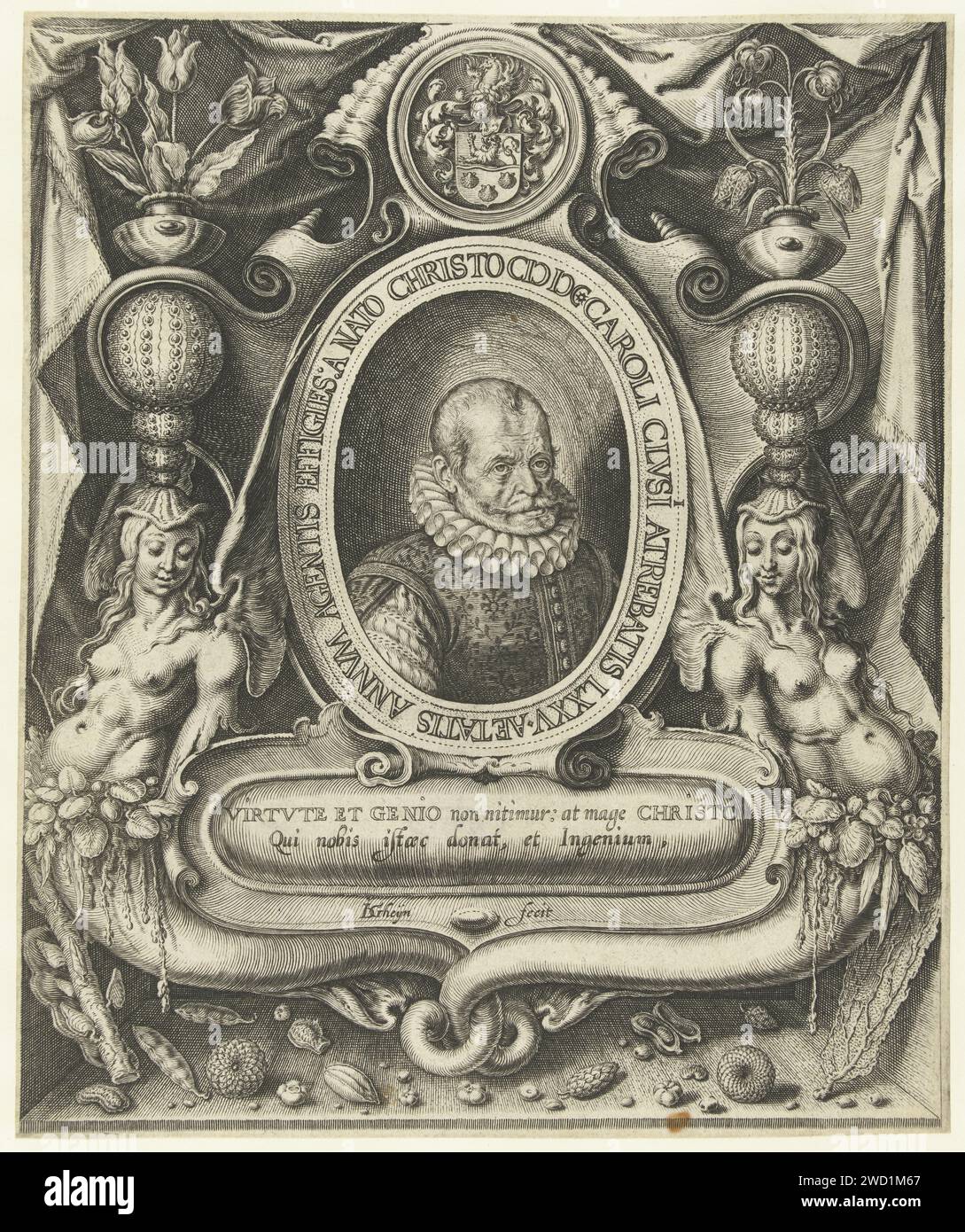 Portrait of Carolus Clusius at the age of 75, Jacques de Gheyn (II ...