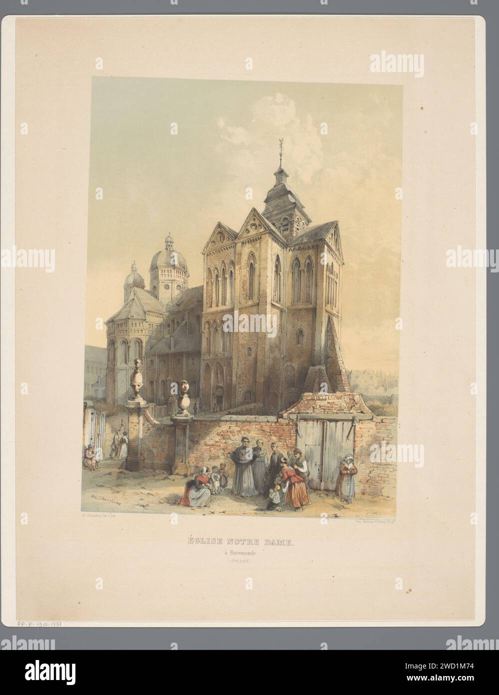 Our Lady Munsterkerk in Roermond, Alexander Schaepkens, 1855 print View ...