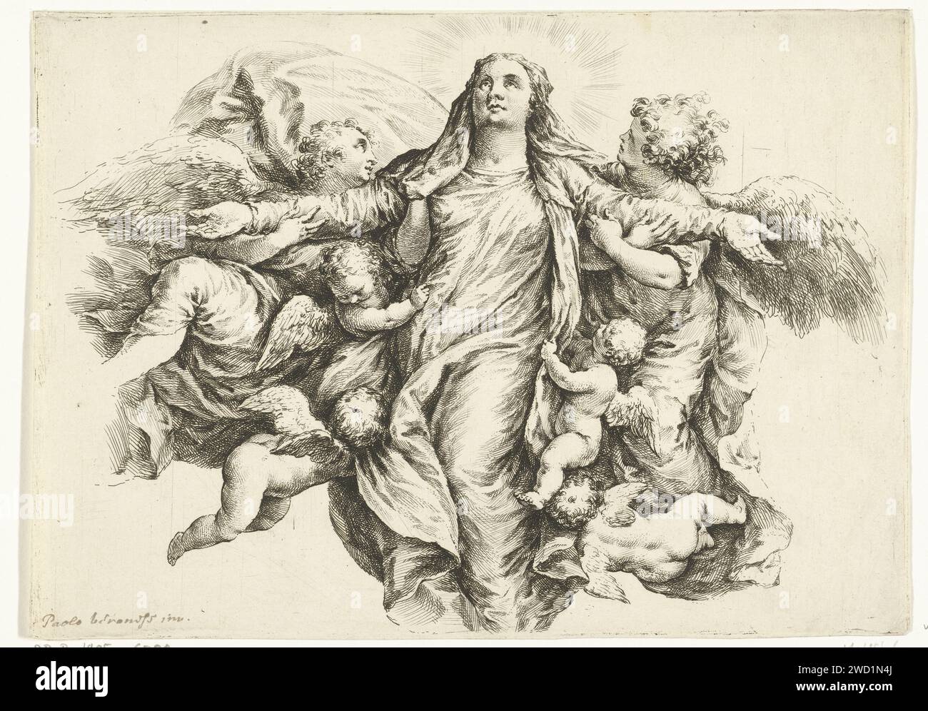 Maria Ascension, Jan de Bisschop, After Paolo Veronese, 1668 - 1671 ...