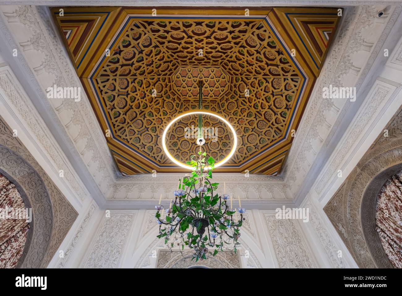 Smoking Room in National Palace of Pena in Sintra, Portugal Stock Photo ...