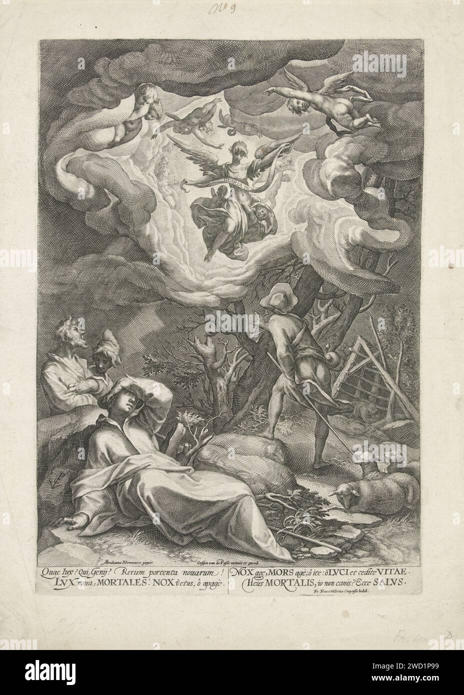 Procedure to the Shepherds, Crispijn van de Passe (I), After Abraham ...