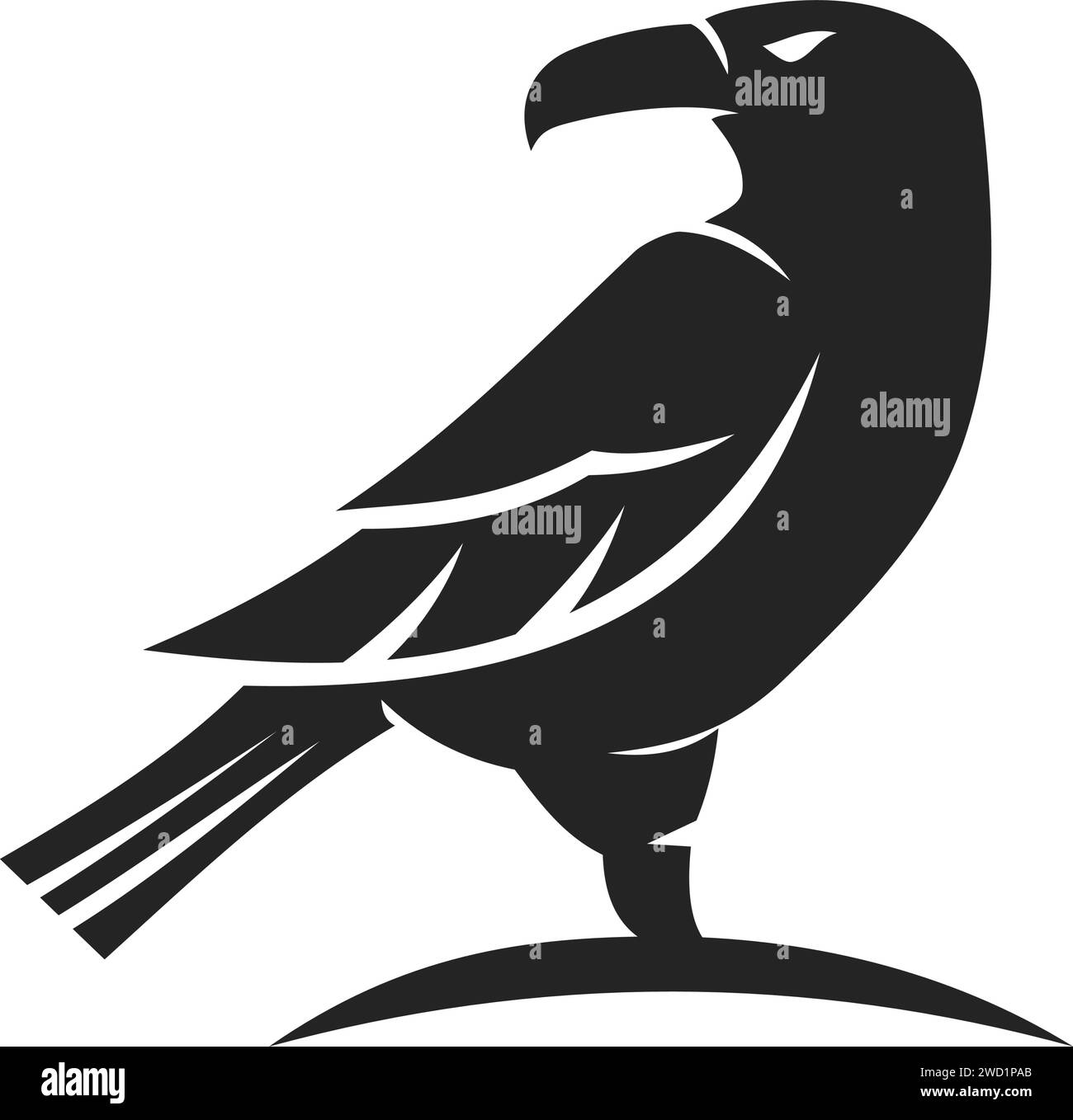 Crow Logo template Isolated. Brand Identity. Icon Abstract Vector ...