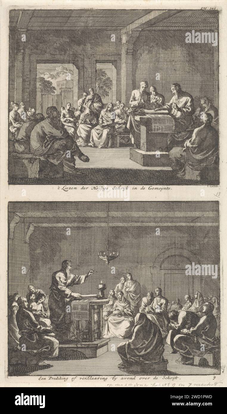 Bible reading etching hi-res stock photography and images - Alamy