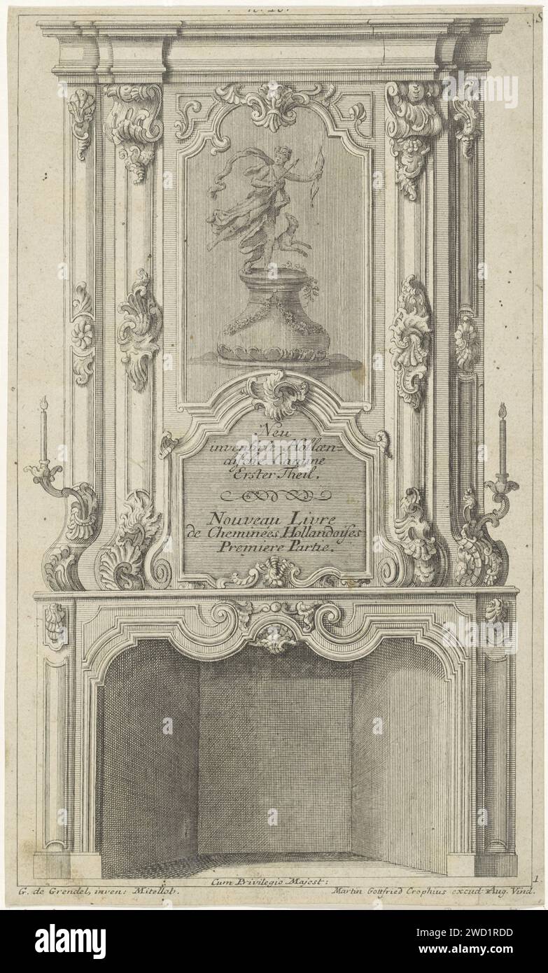 Design for a chimney with Diana as goddess of the hunt, Anonymous ...