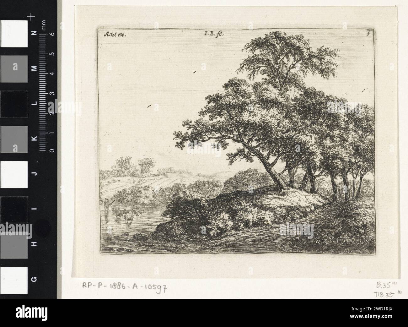 Herd of sheep in a river, Jacob Esselens (attributed to), 1655 - 1765 ...