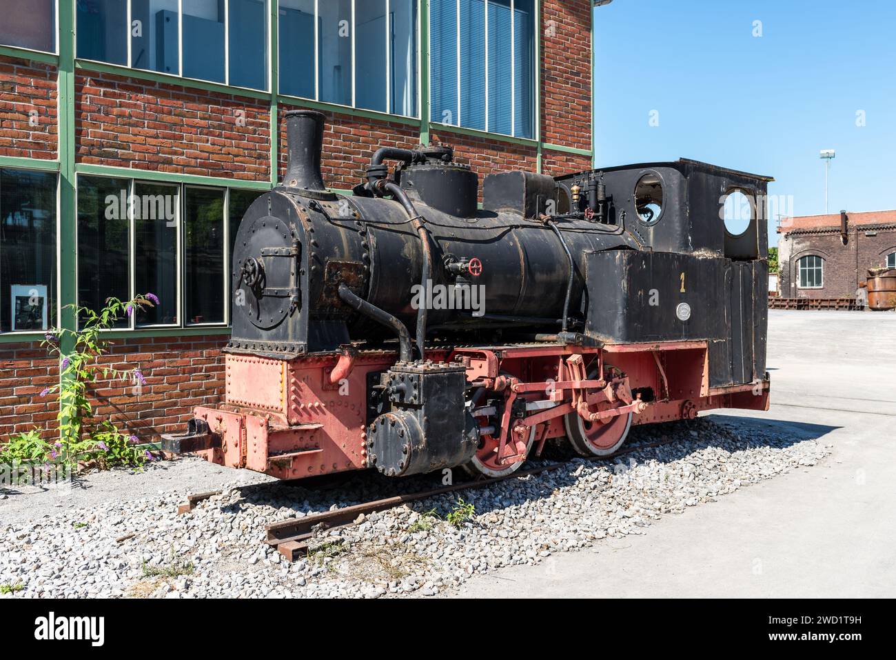 Lok-1 steam locomotive in Hattingen's industrial museum, in the disused ...