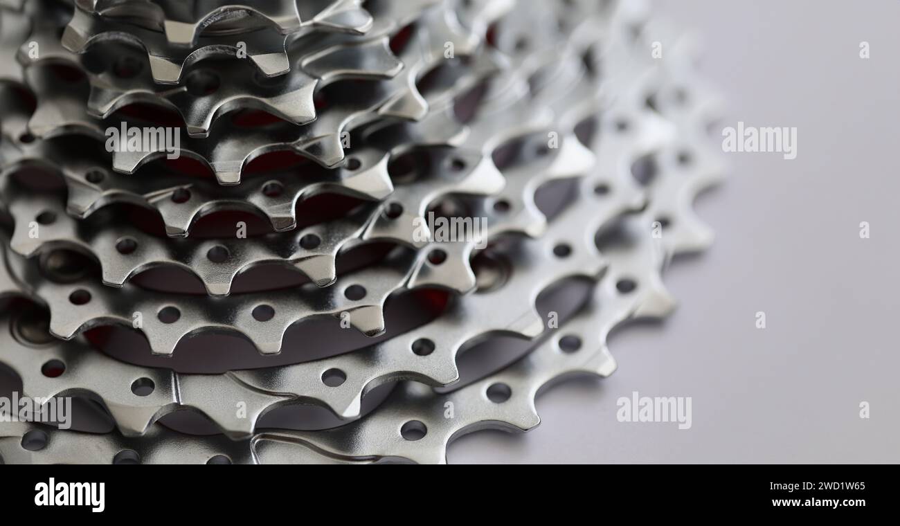 Bicycle roller chain, part of vehicle that transfer power from pedals ...