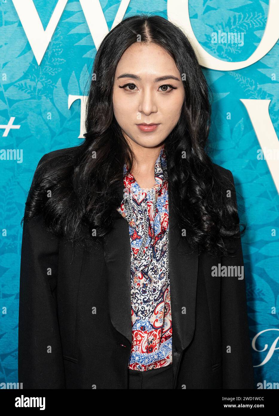 New York, USA. 17th Jan, 2024. Amber Wang attends the premiere of ...