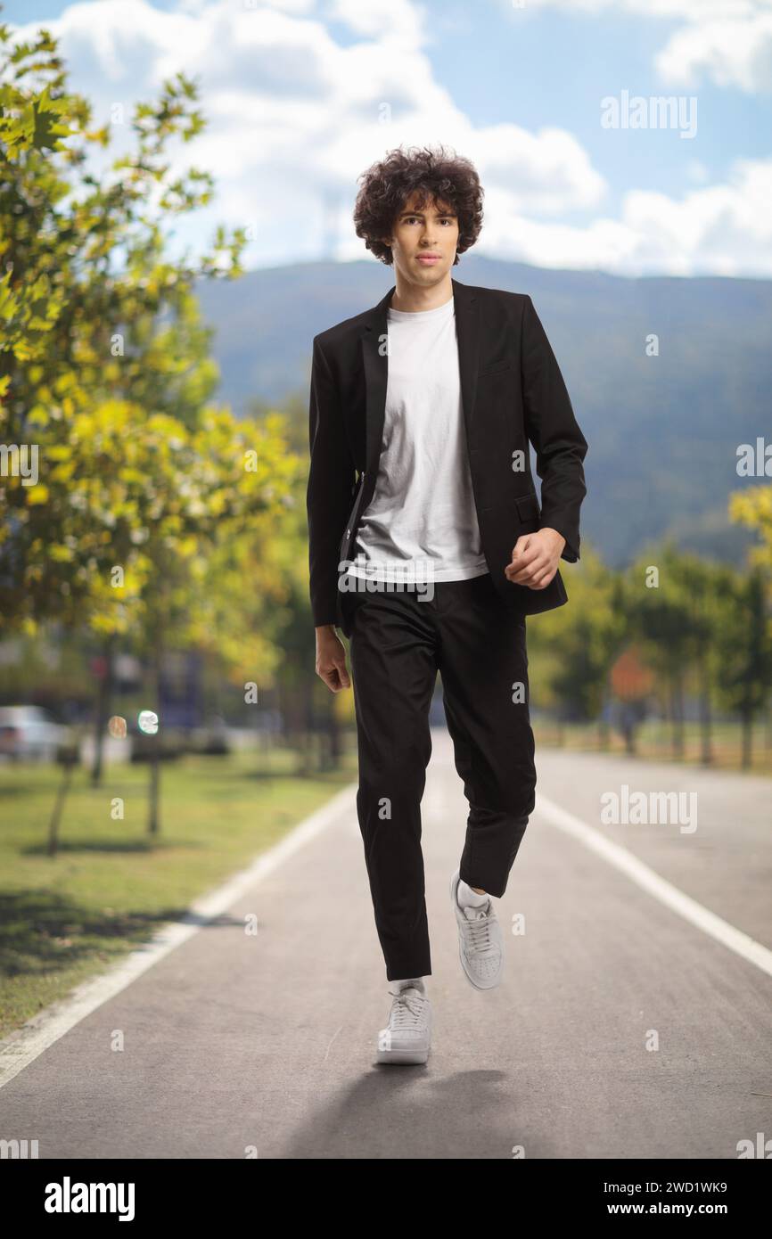 Tall white man suit hi-res stock photography and images - Alamy