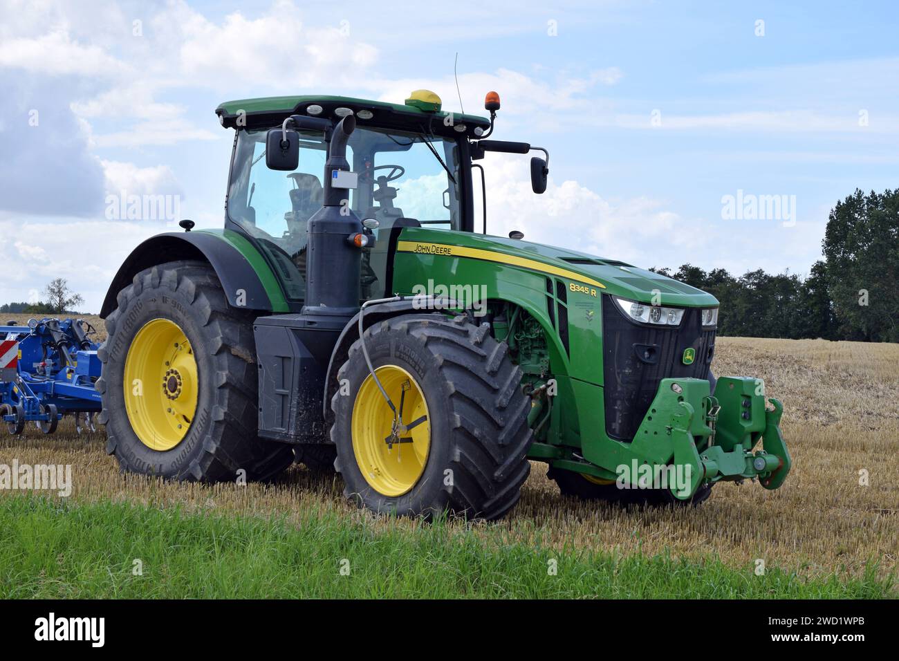 09.08.2023 John Deere 8345 R Deutschland/ Mecklenburg Vorpommern/ Insel ...